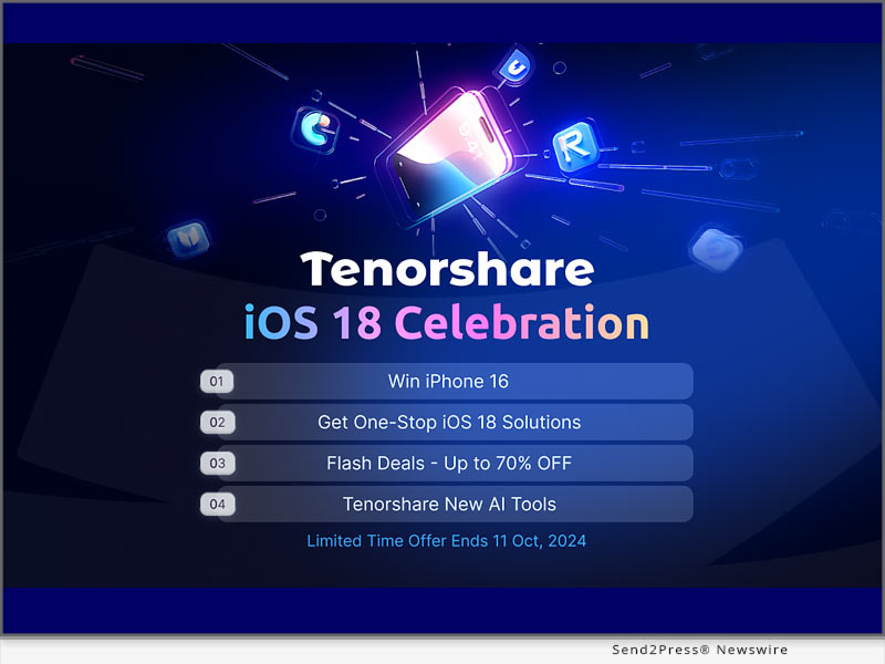 Tenorshare Unveils Exclusive iOS 18 and iPhone 16 Special Offers - Mass ...