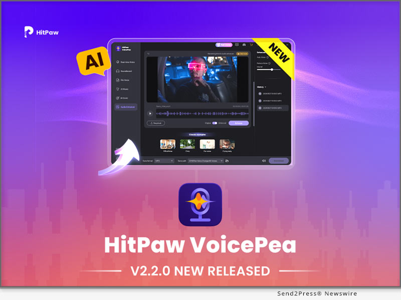 HitPaw VoicePea V2.2.0 Released with New Audio Enhancer that Boosts ...